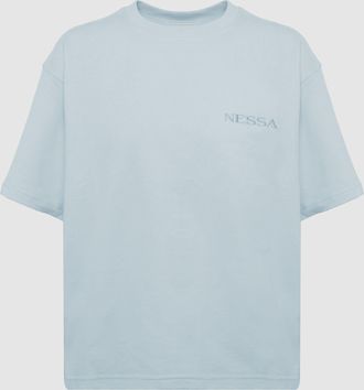 Nessa Tee-shirt Coton Celeste