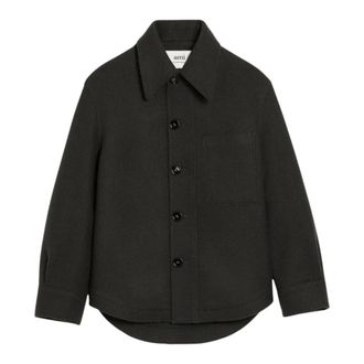 Ami Casual-Hemd mit Knopfverschluss - - Shirts - Herren - Grau - S