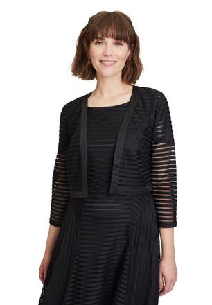 Vera Mont Damen Bolero-Jacke ohne Verschluss Schwarz,38