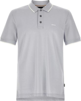 HUGO BOSS Homme, Tops, Gris, Taille: 3XL Polo en coton piqu&eacute; Parlay