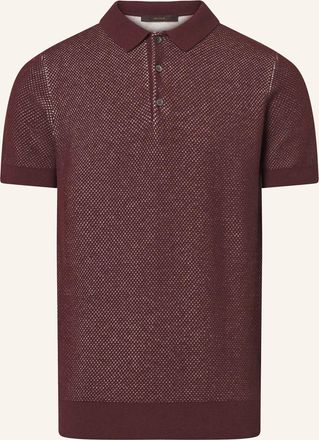 Windsor Windsor. Strick-Poloshirt Cashmilo rot