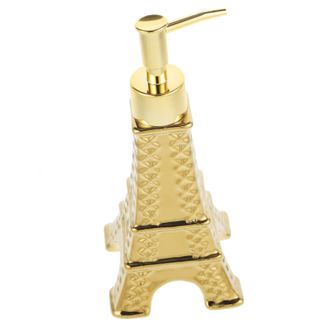 Minkissy Nachf&uuml;llbarer Seifenspender 200ml Gold Mit Pumpe Kunststoff Ergonomisch F&uuml;r Badezimmer Shampoo Und Duschgel