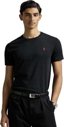 Ralph Lauren T-shirt en tricot Custom Slim Fit, noir, XL