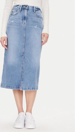 Tommy Jeans Jeansrock Claire Midi Skirt Bi8036 DW0DW21292 Blau Regular Fit