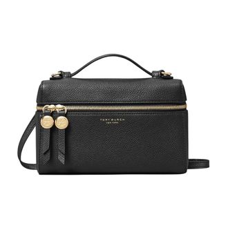 Tory Burch Femme, Sacs, Noir, Taille: ONE Size Fleming Double-Zip Mini Bag