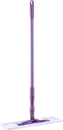 Mery Stock Mikrofaser-Wischmopp mit Teleskopstiel, Lackierter Stahl, 360&deg; Drehung, Waschmaschinenfest, Umweltfreundlich, Ma&szlig;e: 140 x 45 x 15 cm, Dunkelviol