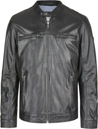 Bugatti Lederjacke BUDANILO (1-St) mit Rei&szlig;verschl&uuml;ssen und Druckknopfriegeln