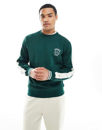 Superdry Athletic Club - Sweat ras de cou - Vert &eacute;mail