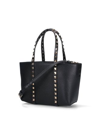 Valentino Garavani Womens Bags Black Calf Leather
