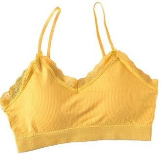 Generic T-shirt en dentelle avec beau dos, sexy, bol &eacute;pais, haut tube avec rembourrage de poitrine amovible, enveloppement de poitrine, doux et doux pour la p