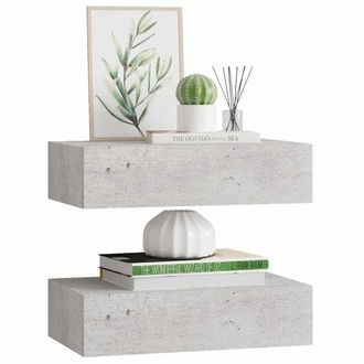 Generic Wandregal mit Schublade, 2 STK, Schubladenregal, Wandschublade, Hängeregal Wandschrank, Wandboard,Schweberegal mit Schubladen, für Schlafzimmer/Wohnzi