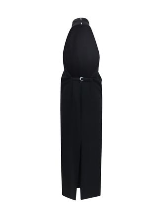 Khaite Womens Roxanne Dress Black Polyester