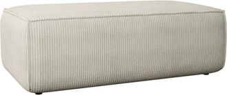 Vente-Unique Vente-unique - Pouf en velours côtelé beige amelia