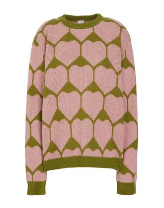 8 by YOOX TWO-TONE RECYCLED WOOL SWEATER