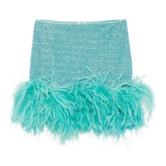 Os&eacute;ree Short Skirts - Femme - Jupes - Vert - Taille: 40 FR