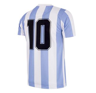 Copa T-Shirt Maradona X COPA Argentinien 1986 Gesticktes Vereinsemblem