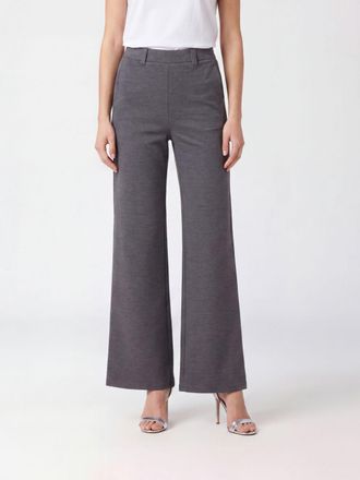Liu Jo Hoch taillierte Hose mit geradem Bein aus Stretch-Jersey mit Strass-Logo