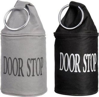 Esschert Design Türstopper mit Ring, schwarz/grau, 34 cm hoch, farblich Sortiert, 1 Stück