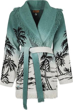 Alanui Femme, Pulls, Multicolore, Taille: 38 FR Wave Bloom Cardigan