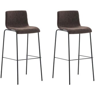Clp 2 pcs ton tone prosement en fix avec &eacute;l&eacute;gant dossier ergonomique Diverses couleurs Couleur : marron
