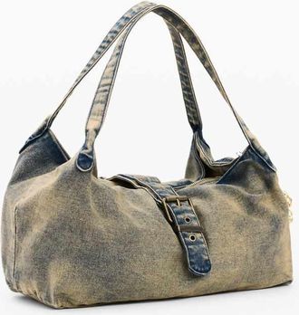 Desigual Sac en jean avec breloque-Vert