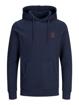 Jack & Jones Herren Jjebasic Logo Noos Hooded Sweatshirt, Navy Blazer, XXL EU