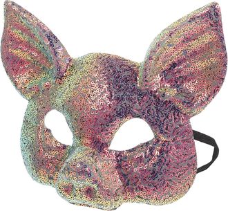 BESPORTBLE Halbgesichts Schweinemaske mit Elastischem Band Lustige Tiermaske f&uuml;r Maskenball und Cosplay Komfortable Partymaske In Rosa