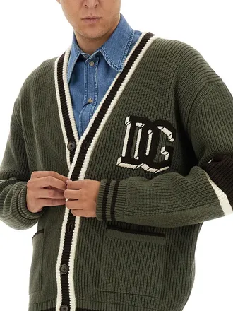 Dolce & Gabbana 100% Wool Cardigan - Green