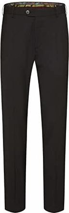 Meyer Pantalon Homme Oslo Laine - 9-344 Noir - Chino de Voyage en Laine Tropical