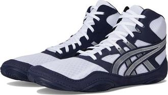 Asics Chaussures de lutte Snapdown 4 pour homme, Bleu nuit/argent pur, 5 Wide