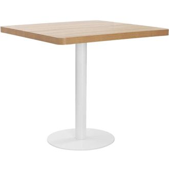 vidaXL Vidaxl - Table de bistro Marron clair 80x80 cm mdf