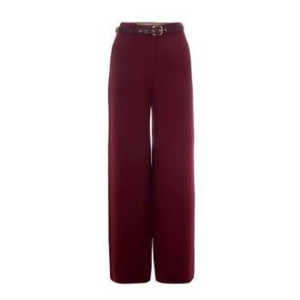 Max Mara Weite Hosen - - Trousers - Damen - Rot - M