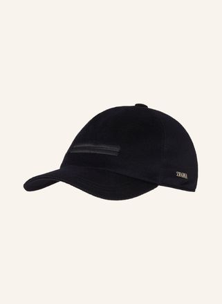 Ermenegildo Zegna Zegna Flanell-Cap blau