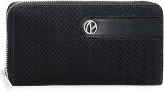 Pepe Jeans London Sprig Wallet Zipper Portefeuille, Negro, Taille Unique Femme