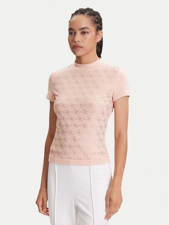 Guess T-Shirt W4BI26 J1314 Rosa Regular Fit