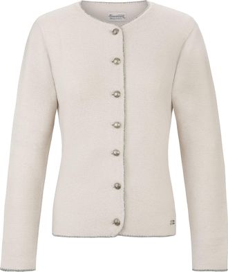 Stockerpoint Marissa Damen Trachtenstrickjacke, Natur Grau, 34