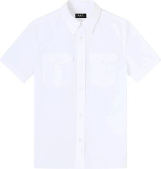 A.P.C. A.p.c., Femme, Blouses et Chemises, Blanc, Taille: 36 FR Milesa Shirt