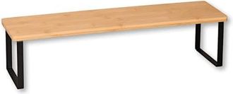 KESPER | Küchenregal, Material: Bambus, Metall, Maße: 55 x 13,5 x 15 cm, Farbe: Braun, Schwarz | 58807