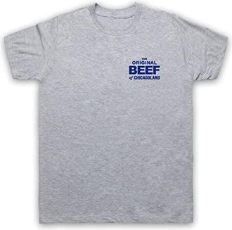 My Icon Art and Clothing The Bear Original Beef of Chicagoland Staff Uniform T-Shirt des Hommes, Gris, Medium
