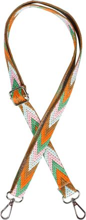 styleBREAKER Taschenzubeh&ouml;r Schmaler Wechsel Taschengurt Zick-Zack Muster bunt