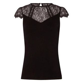 Morgan Damen 232 DE T-Shirt, Schwarz, Large