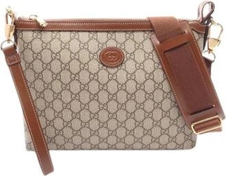 Gucci Sac bandouli&egrave;re vintage en toile Pre-owned - Homme - Pre-owned - Beige - Taille: ONE Size