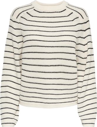 Only Damen Onlbase L/S O-Neck Pullover KNT Noos Jet Stream/Stripes:Black XS