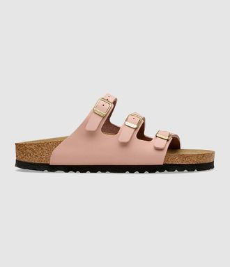 Birkenstock Sandales Florida Nubuck Leather Soft Pink
