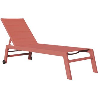 Happy Garden Happy Garden - Bain de soleil barbados en textilène terracotta - aluminium terracotta