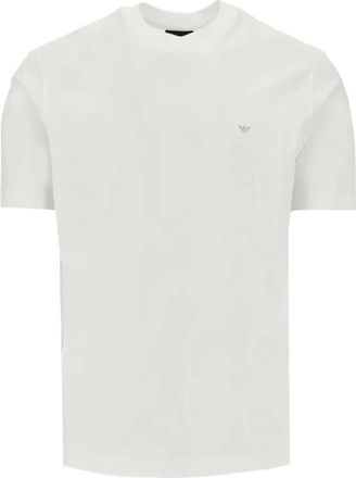 Emporio Armani Homme, Tops, Blanc, Taille: XL T-shirt Lyocell/Coton