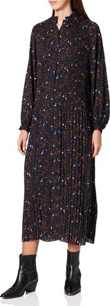 Selected Damen SLFJOSIE LS Ankle Shirt Dress EX Kleid, Dark Sapphire, 40