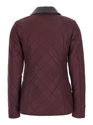 Burberry Womens Jacket Fernleigh Burgundy Polyamide Coat