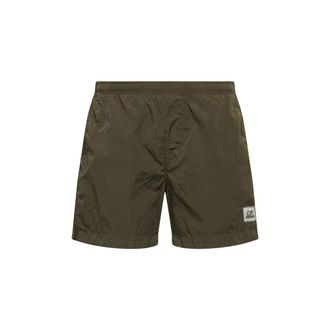 C.P. Company Logo Badeshorts - - Swimwear - Herren - Gr&uuml;n - S