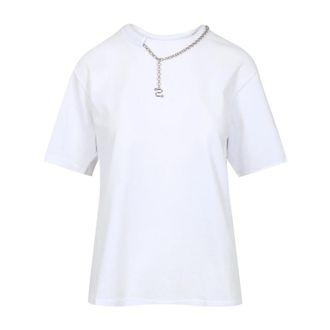 Sportmax T-Shirt mit Rundhalsausschnitt - - Tops - Damen - Wei&szlig; - XL